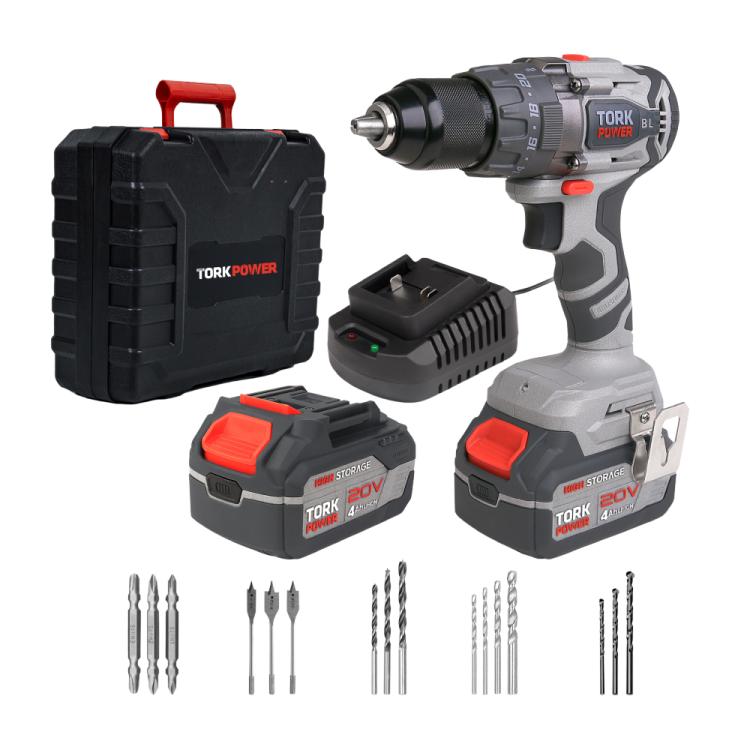 FURADEIRA PARAFUSADEIRA IMPACTO BATERIA 20 VOLTS - MOTOR BRUSHLESS - TORK
